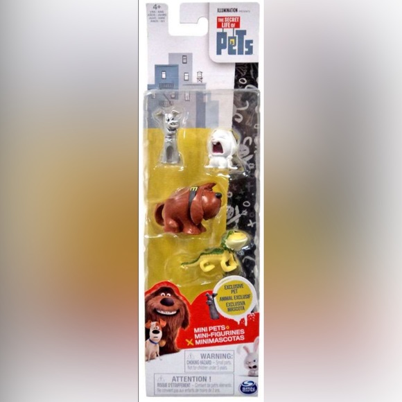 Toys | The Secret Life Of Pets Mini Silver Max Snowball Duke Iguana ...